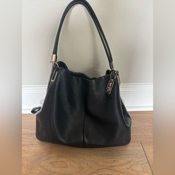 Coach | Bags | Coach Madison Phoebe Pebbled Leather Shoulder Bag | Poshmark